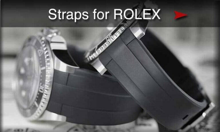 Rose Gold Rolex Daytona Replacement Straps for Leather