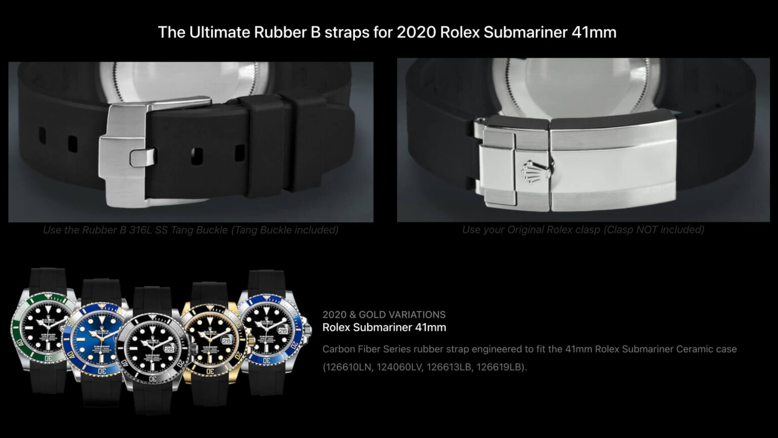 Rolex Submariner Watchbands from Rubber B offer Superior Variations for ...