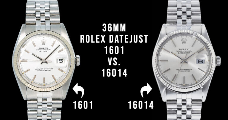 Rolex 1601 vs 16014 – Datejust 36mm - Rubber B